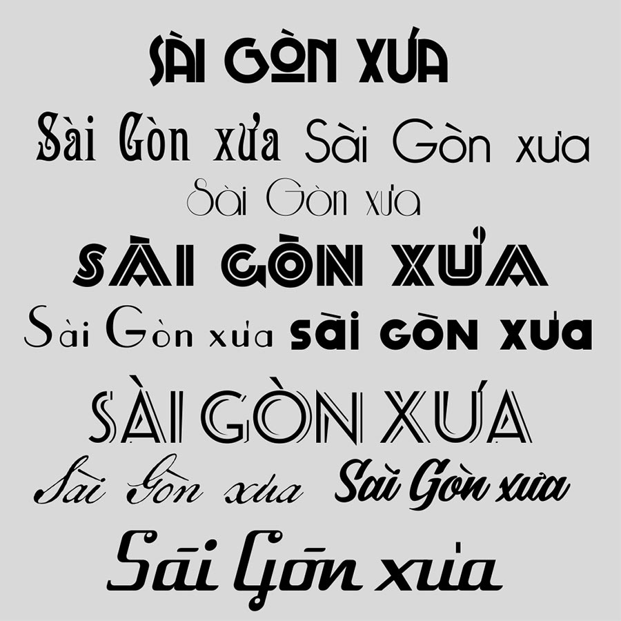 Free Sharing of 500 Super Beautiful Vietnamese Old Saigon Fonts